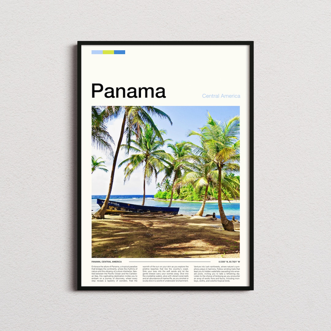 Panama Print, Panama Poster, Panama Wall Art, Panama Art Print, Panama ...