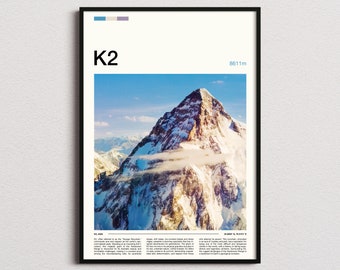 K2 Poster Wall Art - Etsy