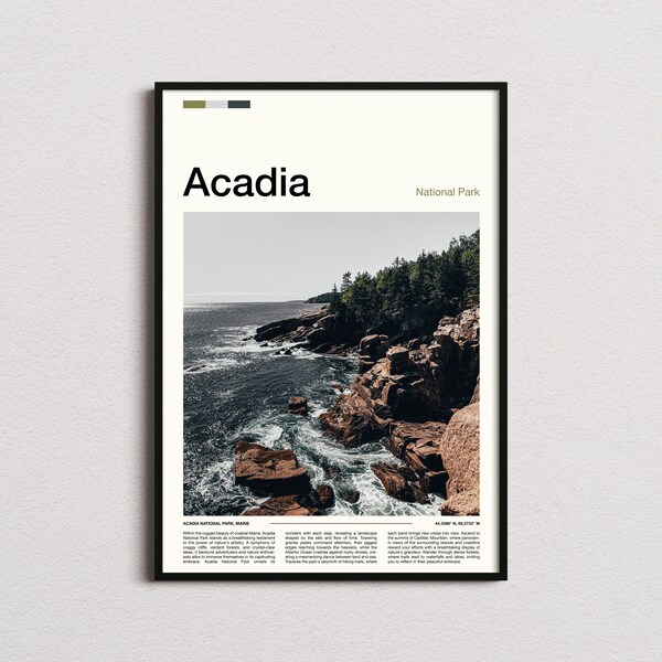 Acadia Print - Etsy