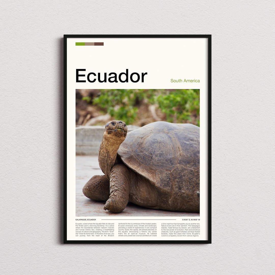 Ecuador Print, Ecuador Poster, Ecuador Wall Art, Ecuador Art Print ...