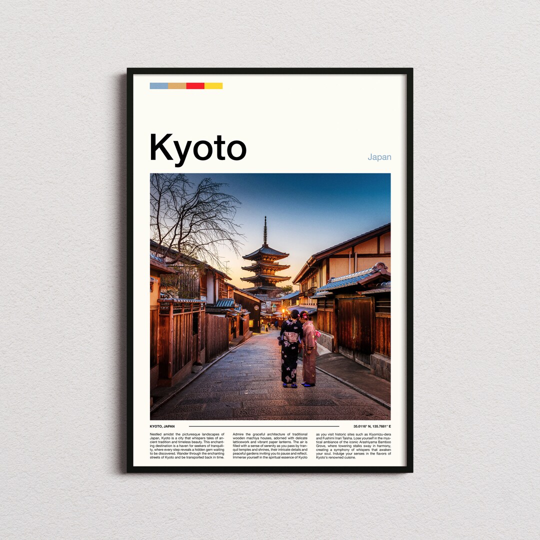 Kyoto Print, Kyoto Poster, Kyoto Wall Art, Japan Art Print, Kyoto Photo ...