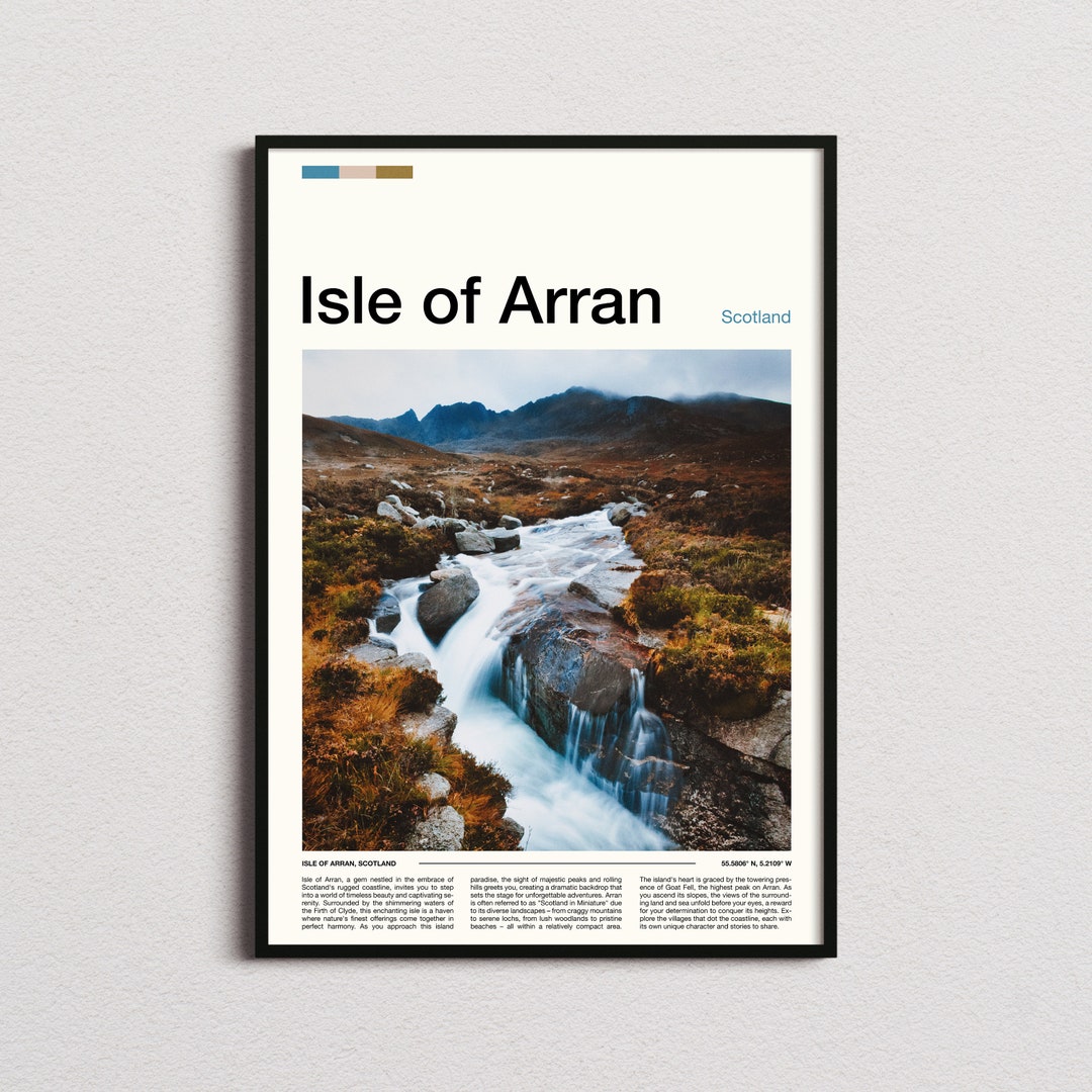 Isle of Arran Print, Isle of Arran Poster, Isle of Arran Wall Art ...