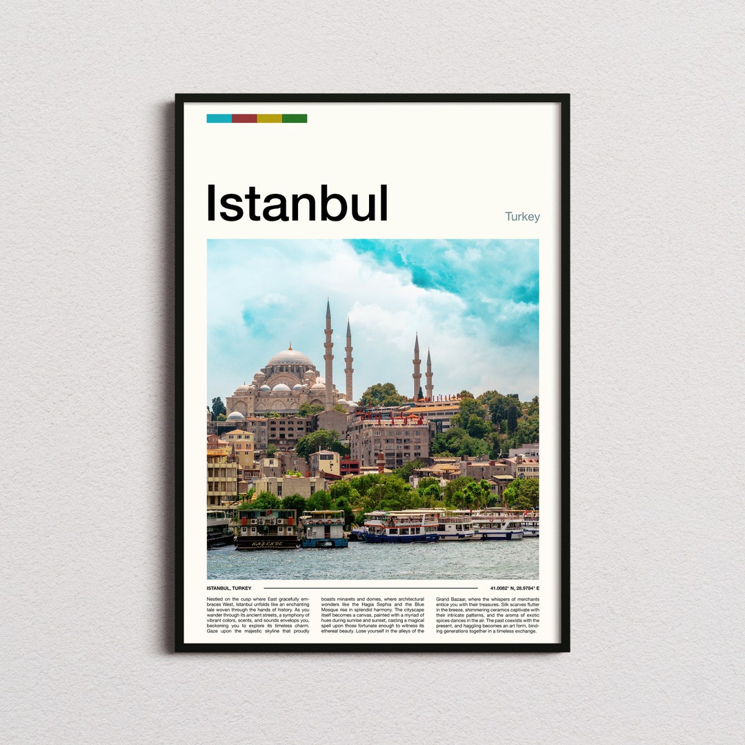 Istanbul Print, Istanbul Poster, Istanbul Wall Art, Turkey Art Print ...