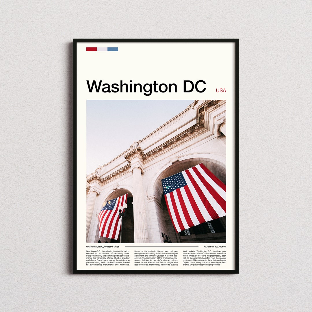 Washington D.C. Print, Washington D.C. Poster, Washington D.C. Wall Art ...