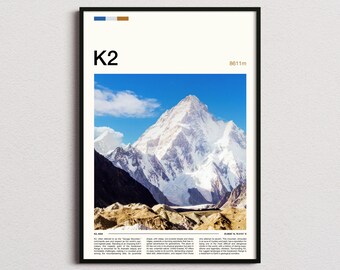 K2 Poster Wall Art - Etsy