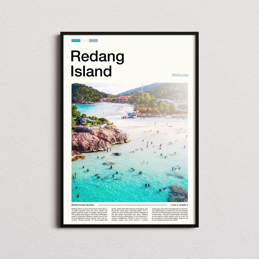 Redang Island Print, Redang Island Poster, Redang Island Wall Art ...