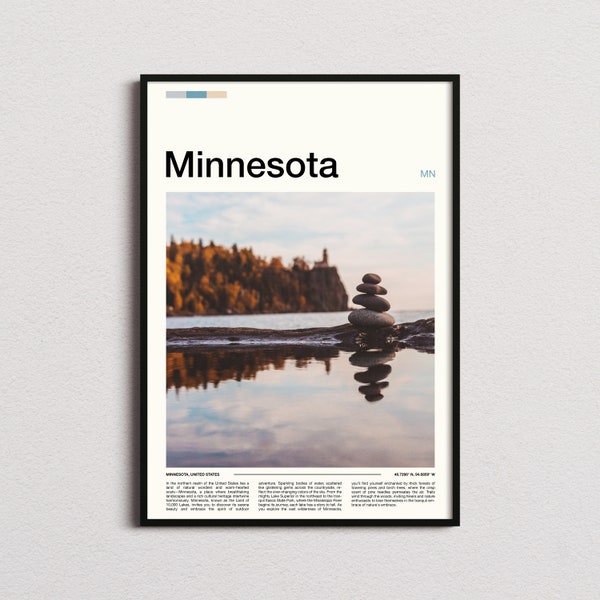 Minnesota Print - Etsy