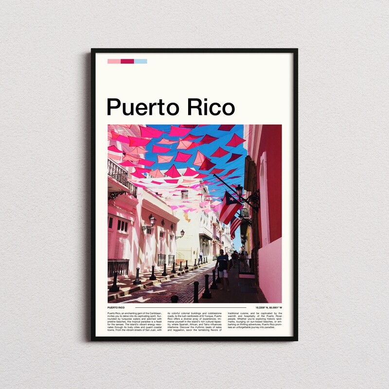 Puerto Rico Poster - Etsy