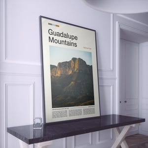 Guadalupe Mountains National Park Print, Guadalupe Mountains Poster ...