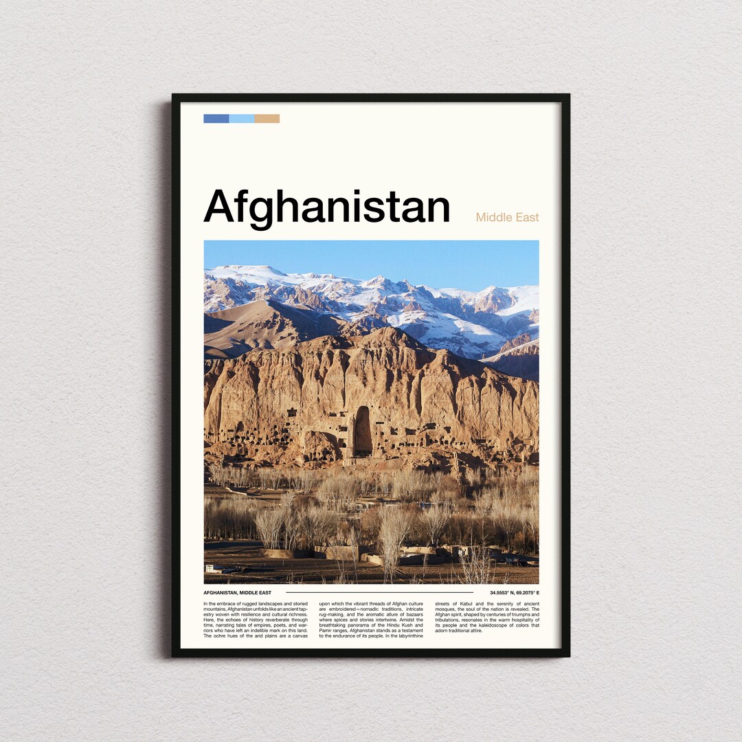 Afghanistan Print, Afghanistan Poster, Afghanistan Wall Art ...