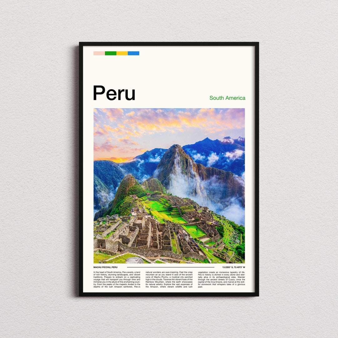 Peru Print, Peru Poster, Peru Wall Art, Peru Art Print, Peru Photo - Etsy