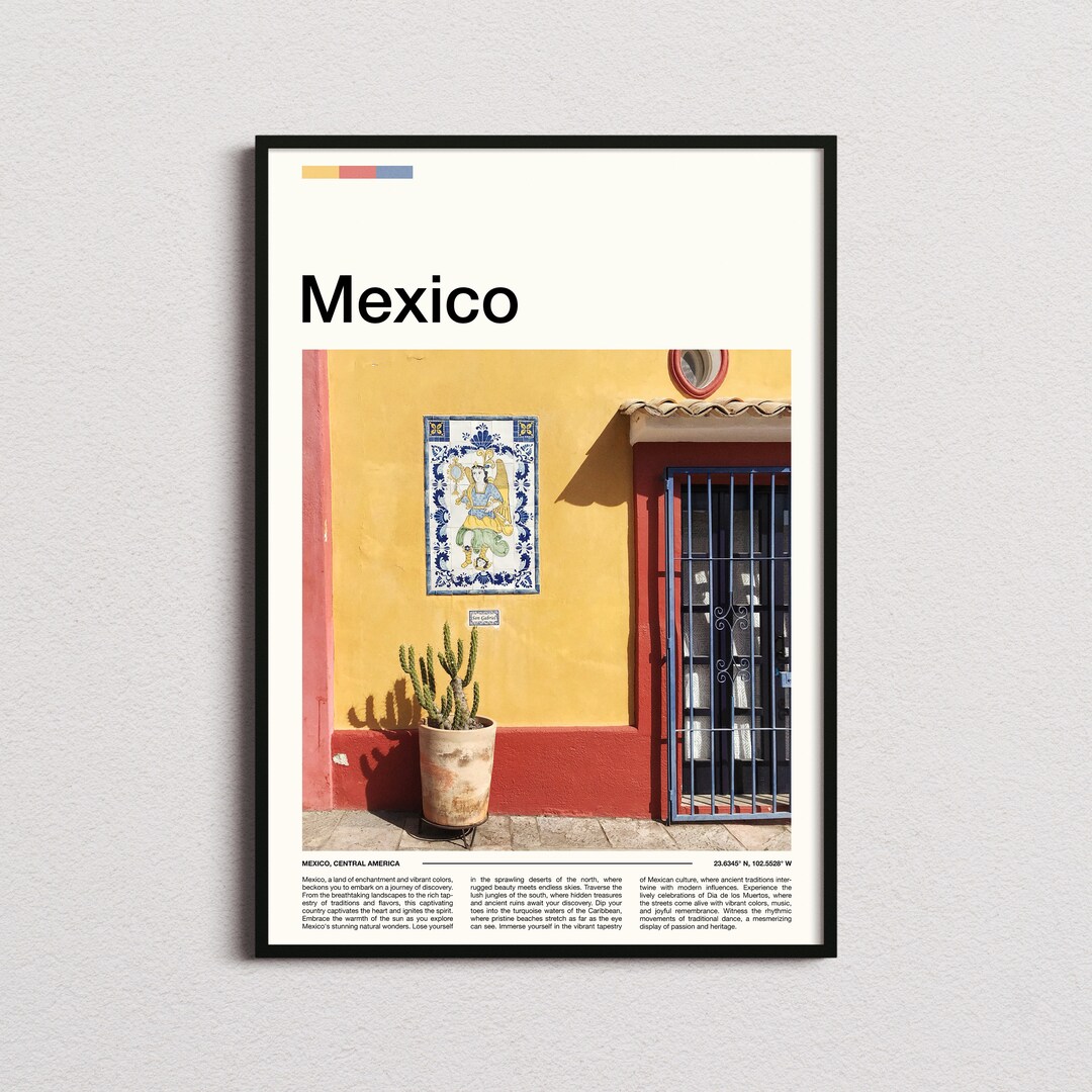 Mexico Print, Mexico Poster, Mexico Wall Art, Mexico Art Print, Mexico Photo - Etsy