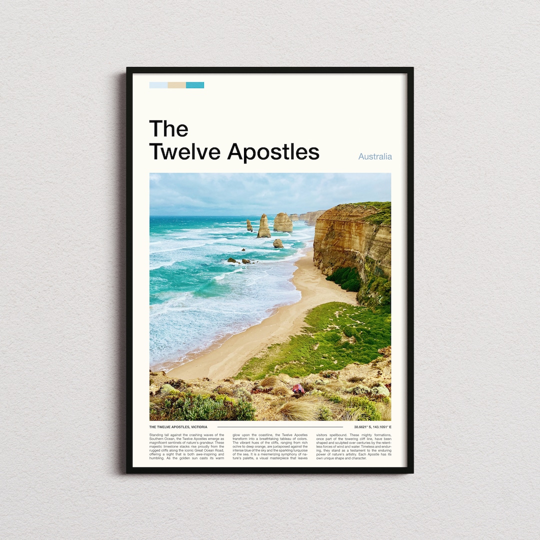The Twelve Apostles Print, the 12 Apostles Poster, the Twelve Apostles ...