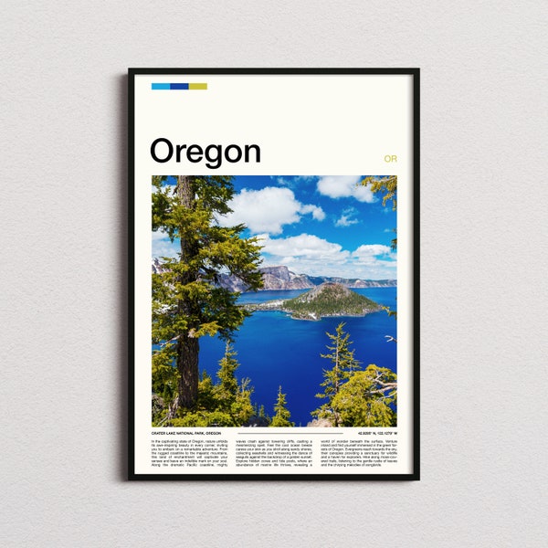 Oregon Print - Etsy