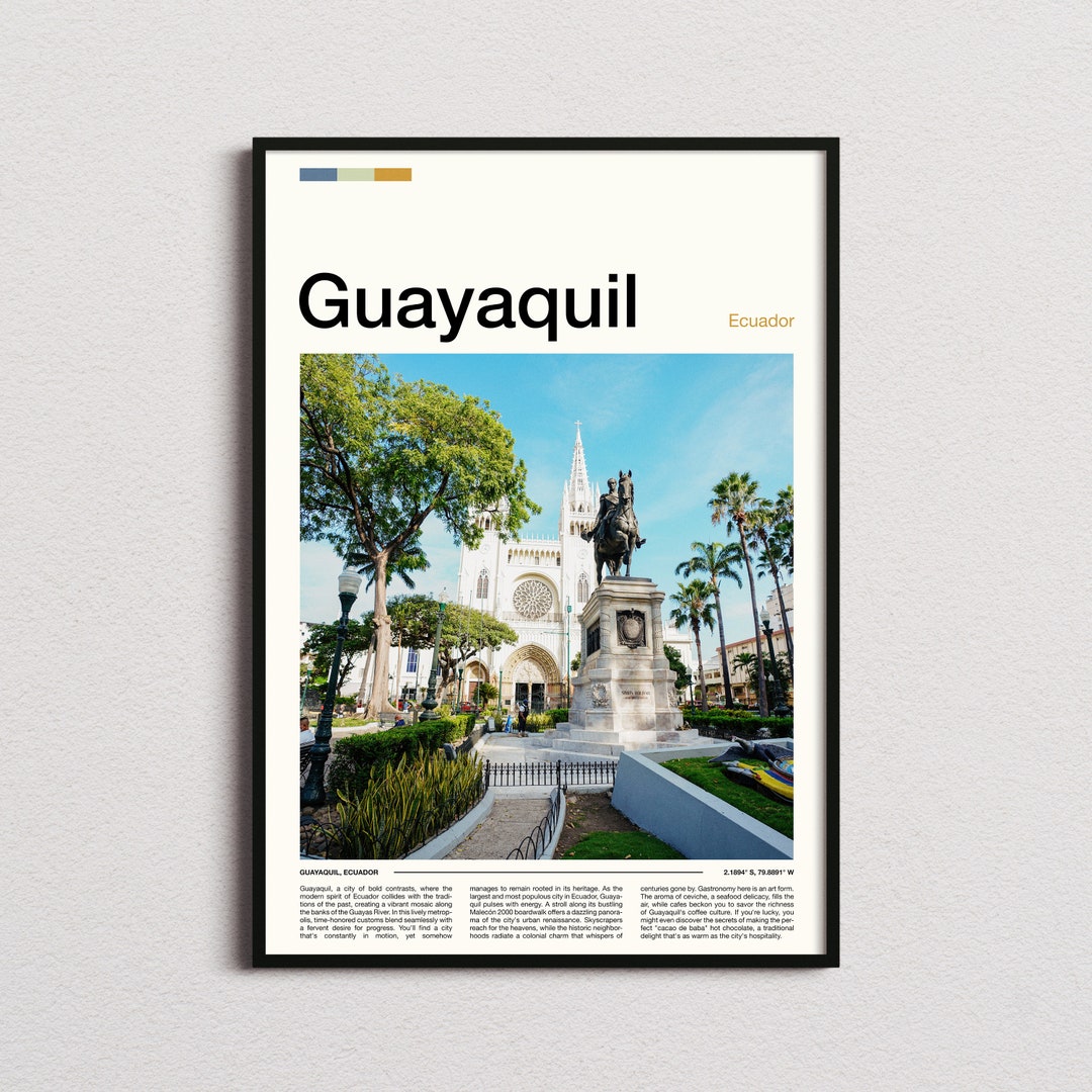 Guayaquil Print, Guayaquil Poster, Guayaquil Wall Art, Ecuador Art Print, Guayaquil Photo ...