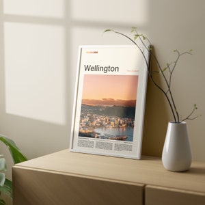 Wellington Print, Wellington Poster, Wellington Wall Art, New Zealand ...