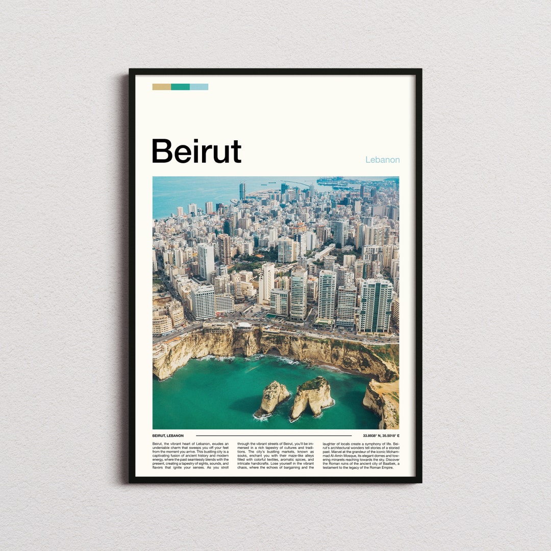 Beirut Print, Beirut Poster, Beirut Wall Art, Lebanon Art Print, Beirut ...