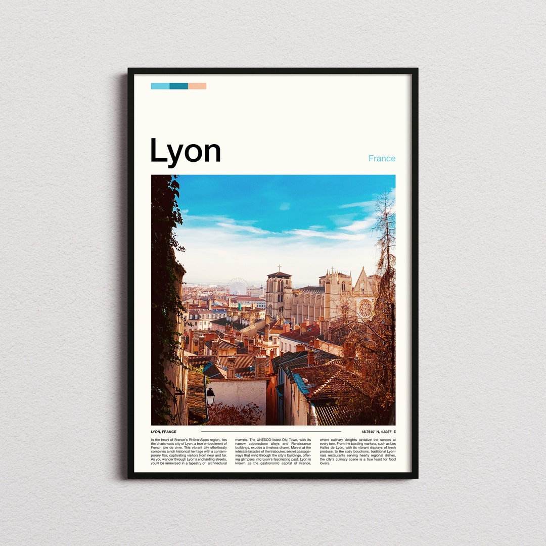 Lyon Print, Lyon Poster, Lyon Wall Art, Lyon Art Print, Lyon Photo - Etsy