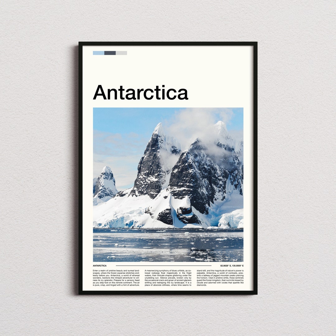 Antarctica Print, Antarctica Poster, Antarctica Wall Art, Antarctica ...