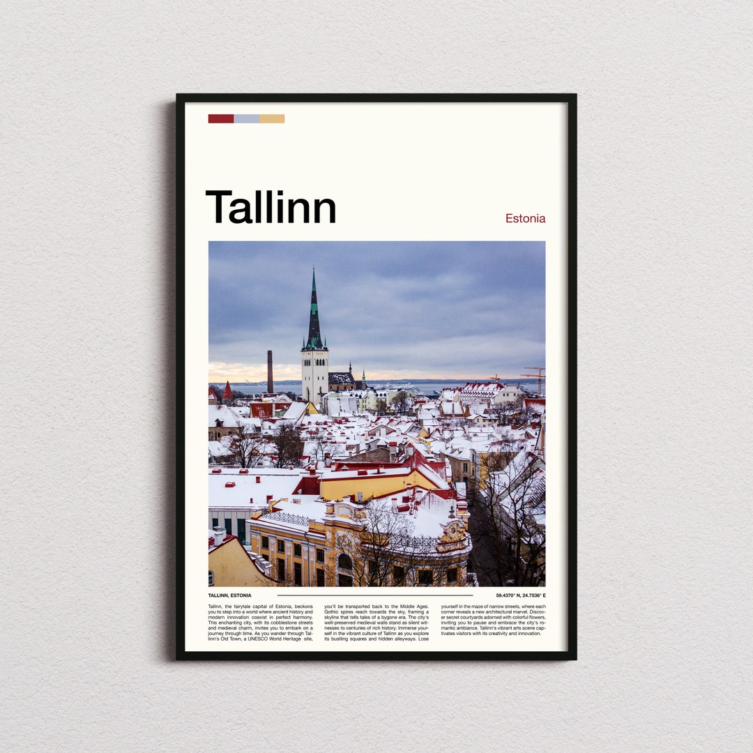 Tallinn Print, Tallinn Poster, Tallinn Wall Art, Tallinn Art Print ...