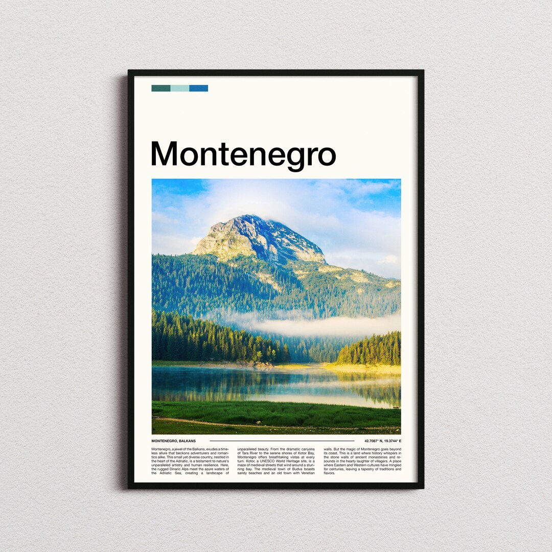Montenegro Print, Montenegro Poster, Montenegro Wall Art, Montenegro ...