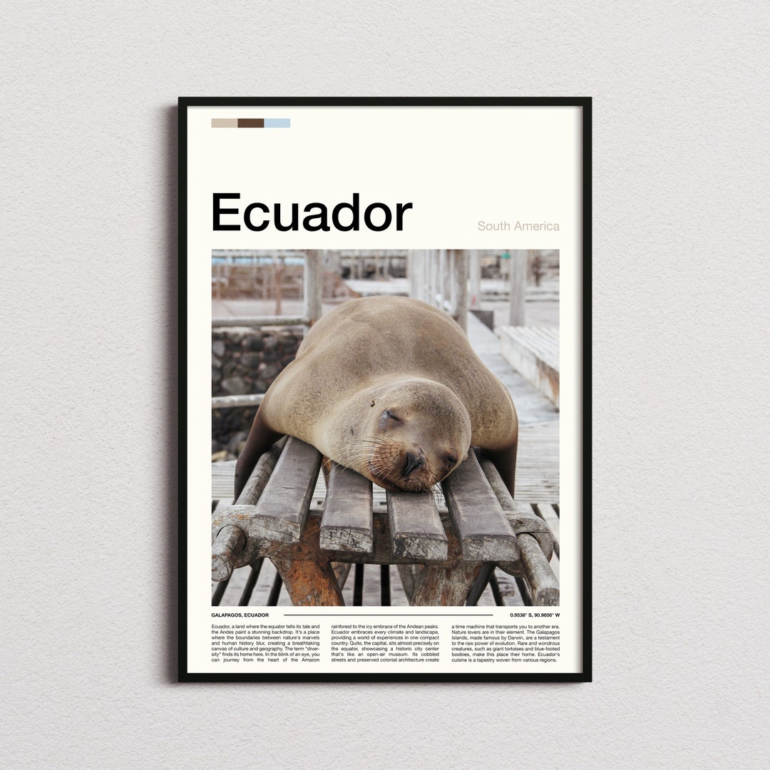 Ecuador Print, Ecuador Poster, Ecuador Wall Art, Ecuador Art Print ...