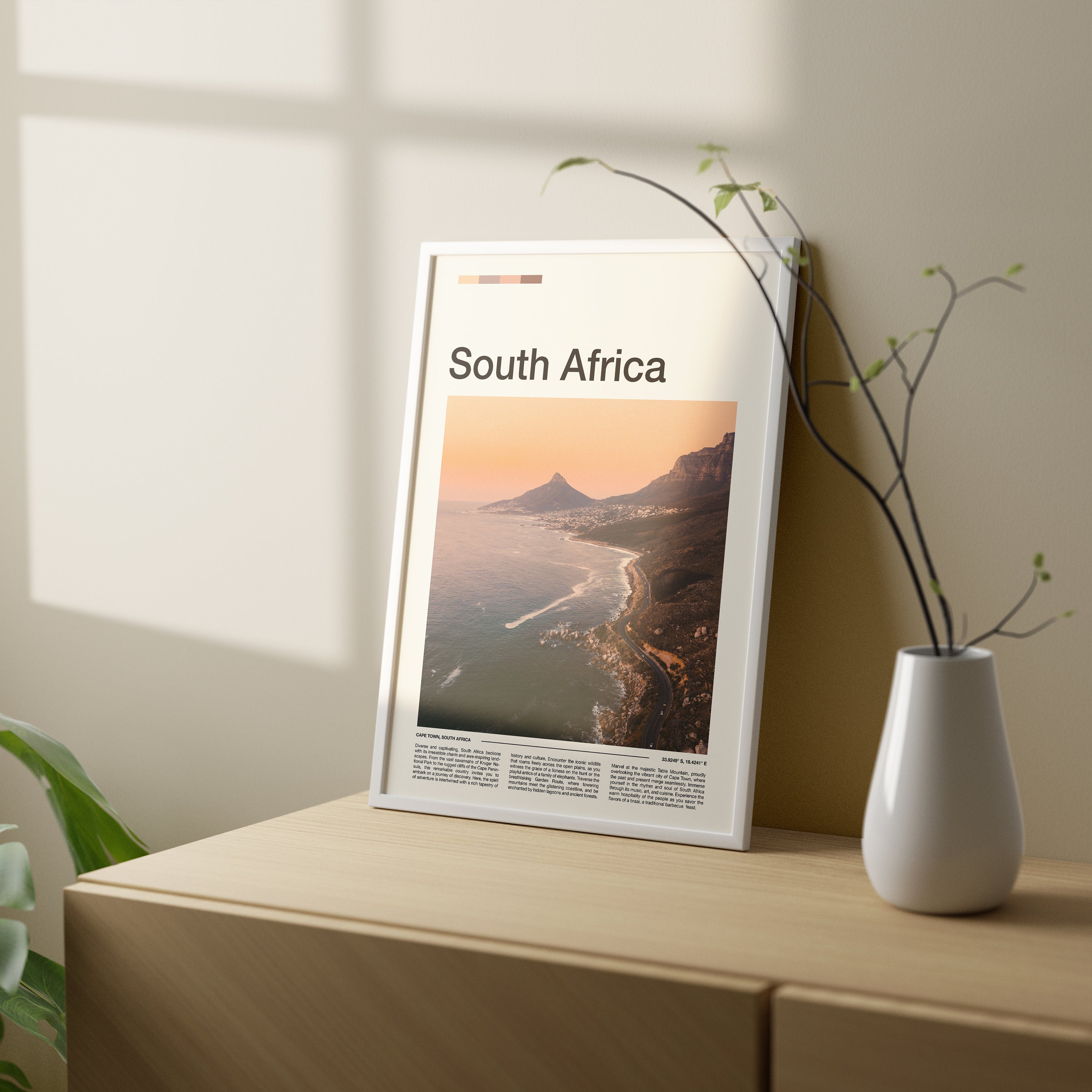 South Africa Print South Africa Poster South Africa Wall - Etsy