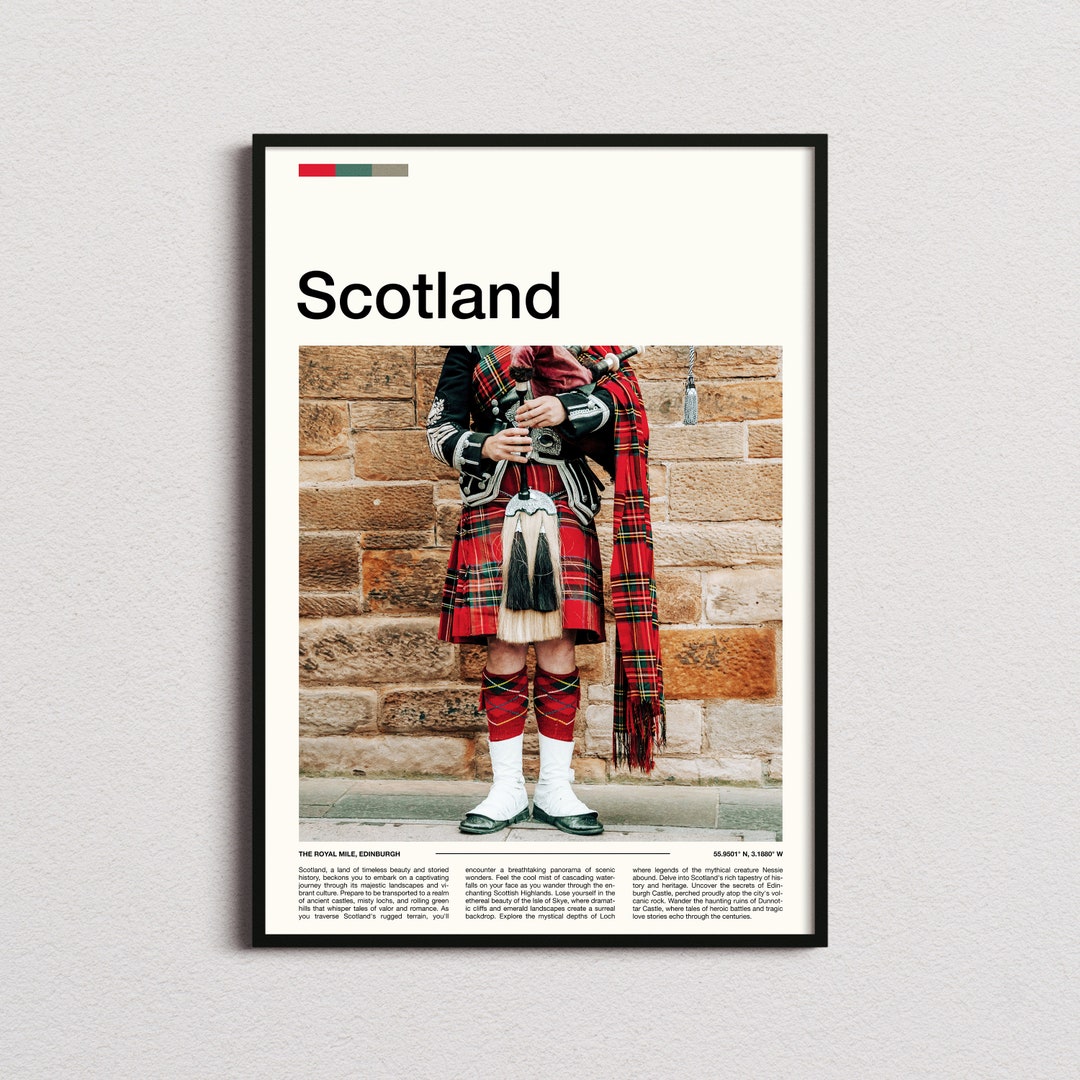 Scotland Print, Scotland Poster, Scotland Wall Art, Scottish Bagpipes ...