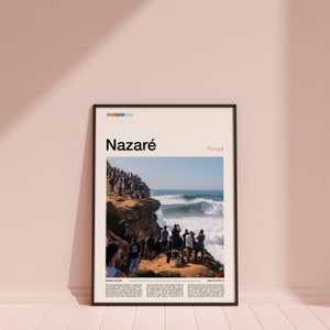 Nazaré Print Nazaré Poster Nazaré Wall Art Portugal Art - Etsy