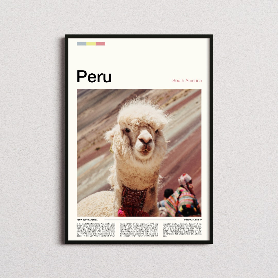 Peru Print, Peru Poster, Peru Wall Art, Peru Art Print, Peru Photo - Etsy