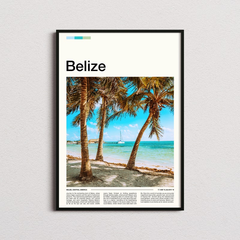 Belize Poster - Etsy