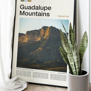 Guadalupe Mountains National Park Print, Guadalupe Mountains Poster ...