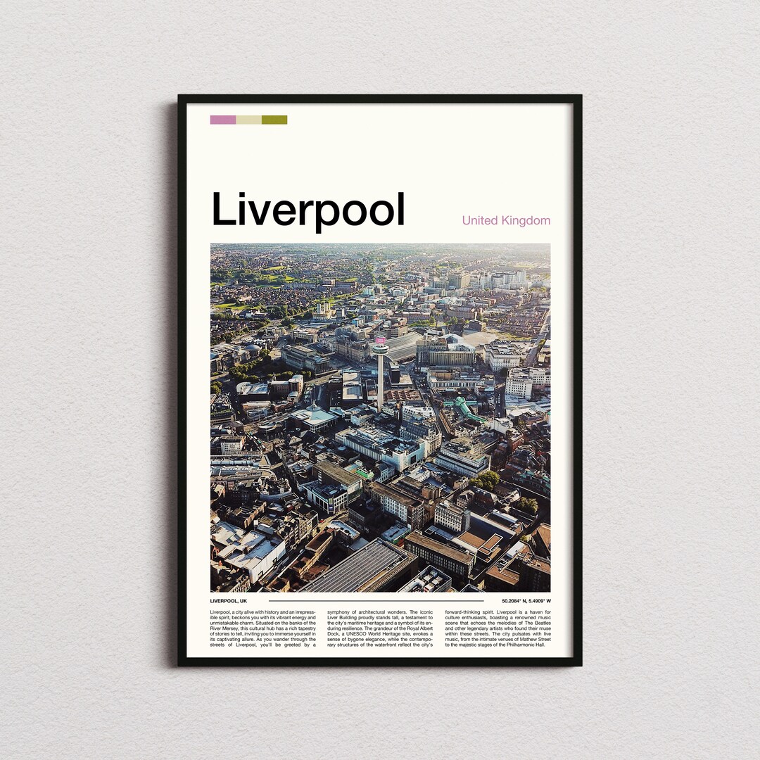 Liverpool Print, Liverpool Poster, Liverpool Wall Art, Liverpool Art ...