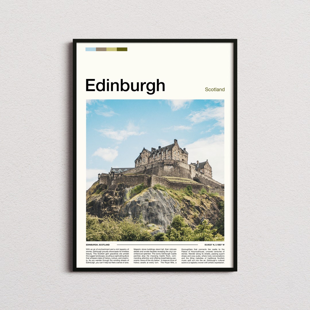 Edinburgh Print, Edinburgh Poster, Edinburgh Wall Art, Scotland Art ...