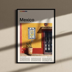 Mexico Print, Mexico Poster, Mexico Wall Art, Mexico Art Print, Mexico ...