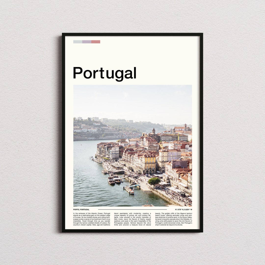 Portugal Print, Portugal Poster, Portugal Wall Art, Portugal Art Print ...
