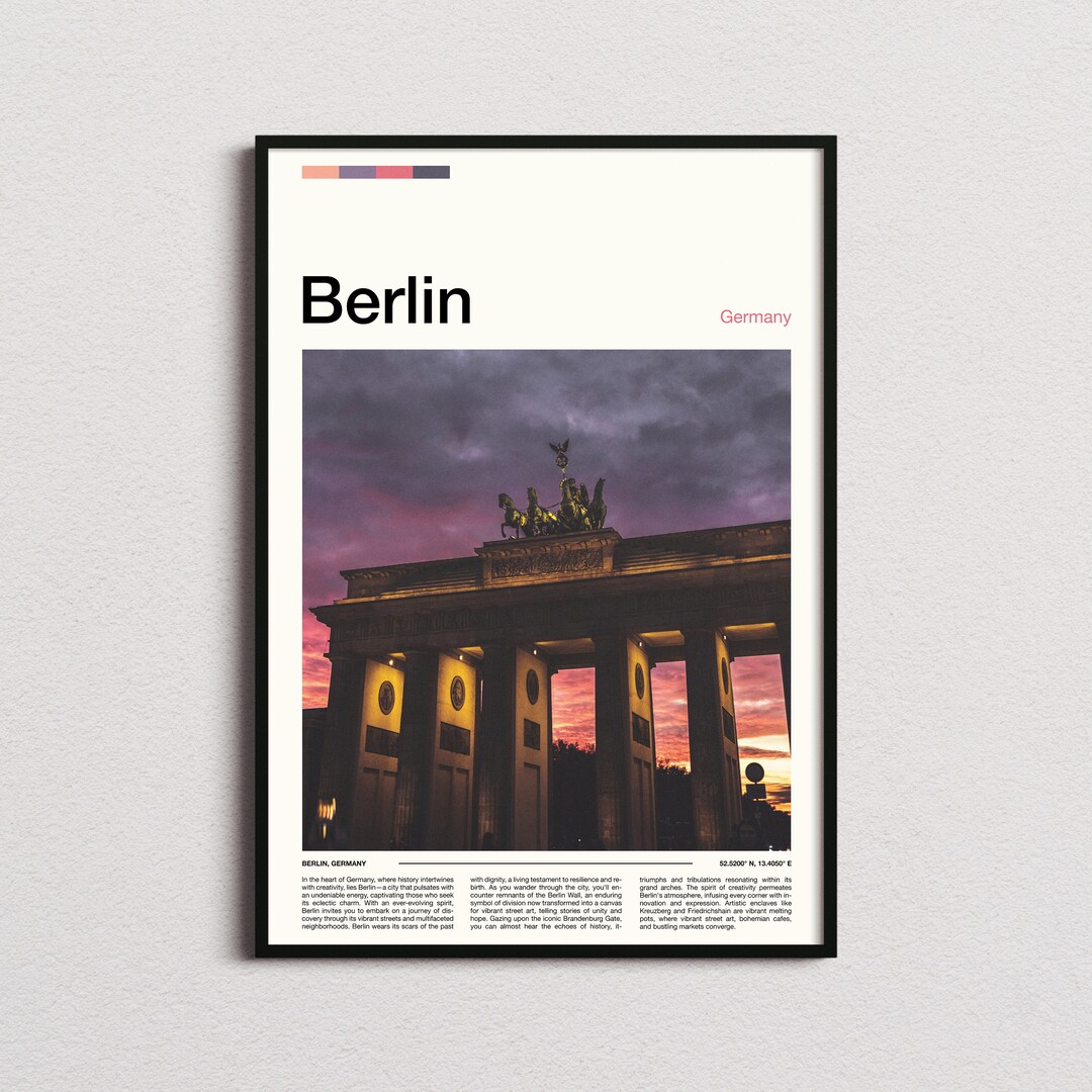 Berlin Print, Berlin Poster, Berlin Wall Art, Germany Art Print, Berlin ...