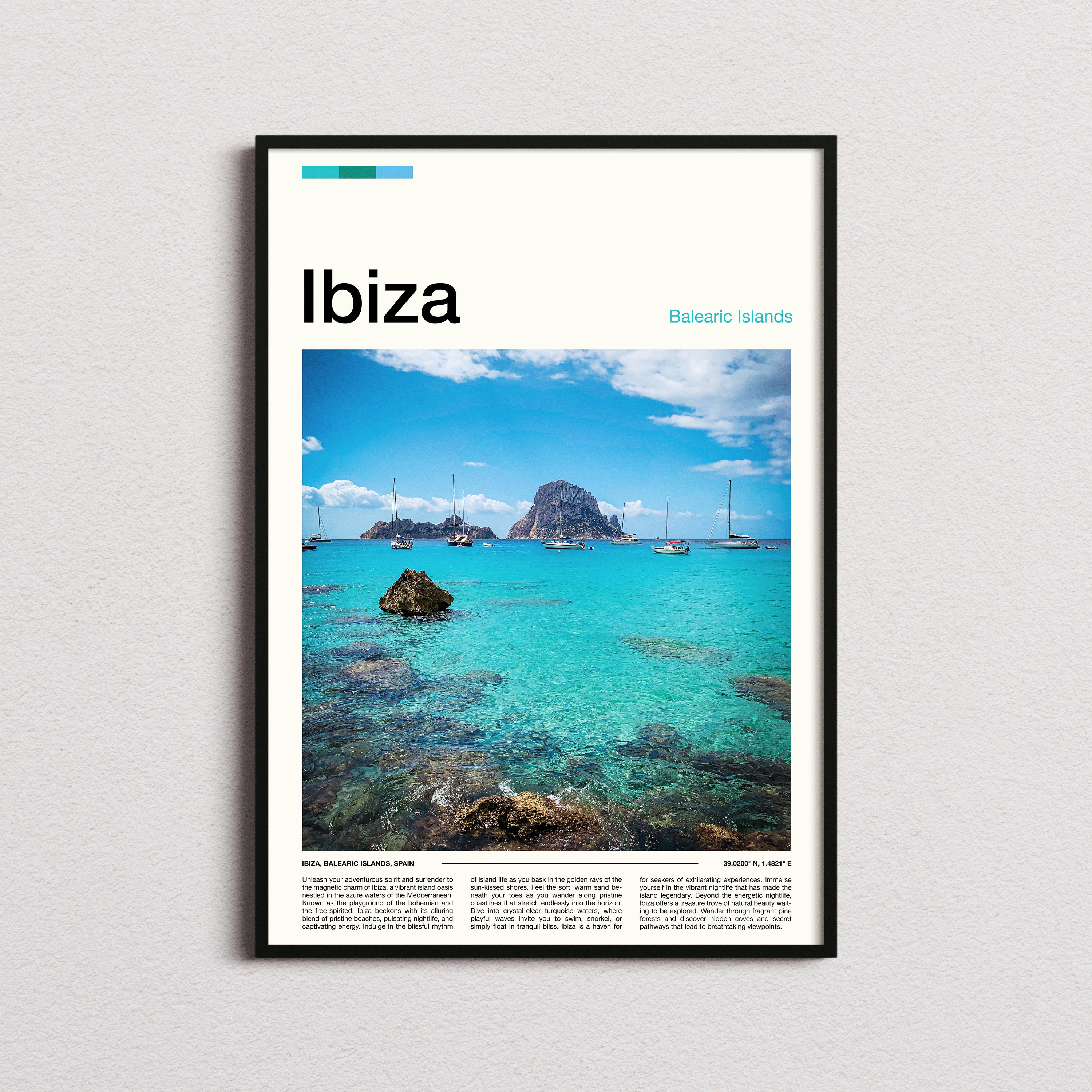 Ibiza Print Ibiza Poster Ibiza Wall Art Ibiza Art Print - Etsy UK