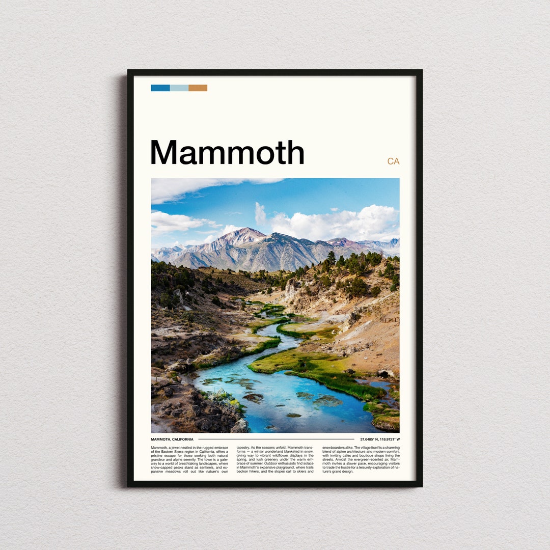 Mammoth Print, Mammoth Poster, Mammoth Wall Art, Mammoth Art Print ...