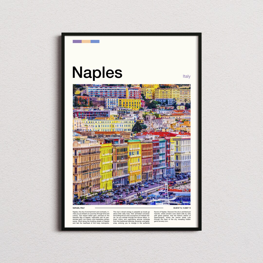 Naples Print, Naples Poster, Naples Wall Art, Naples Art Print, Naples ...