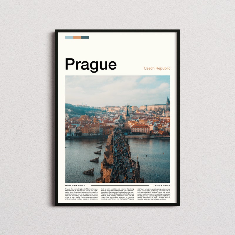 Prague Poster - Etsy