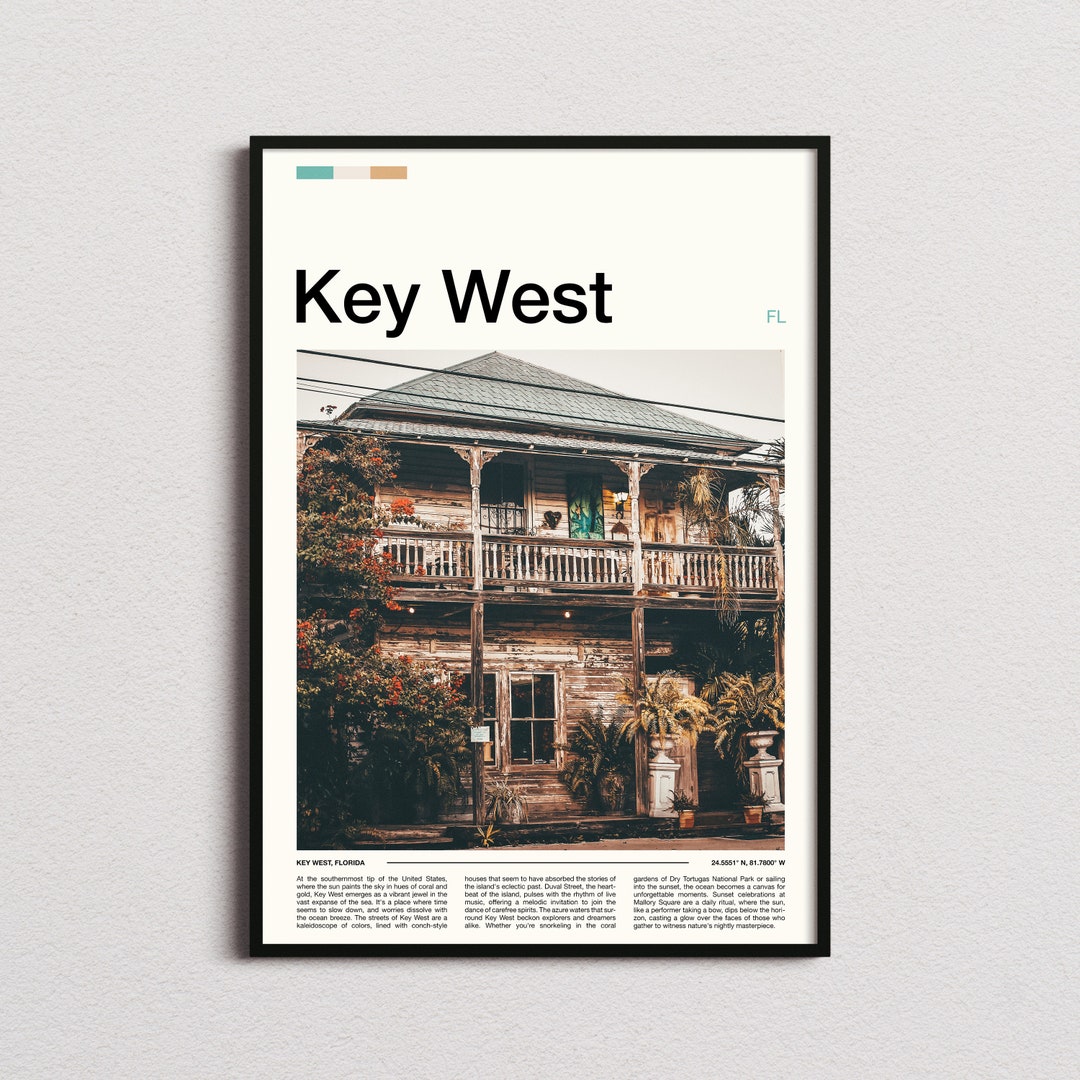 Key West Print Key West Poster Key West Wall Art Florida - Etsy