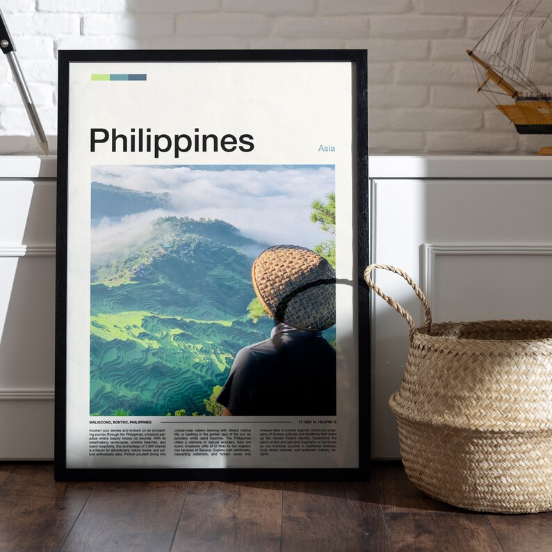 Philippines Print Philippines Poster Philippines Wall Art - Etsy