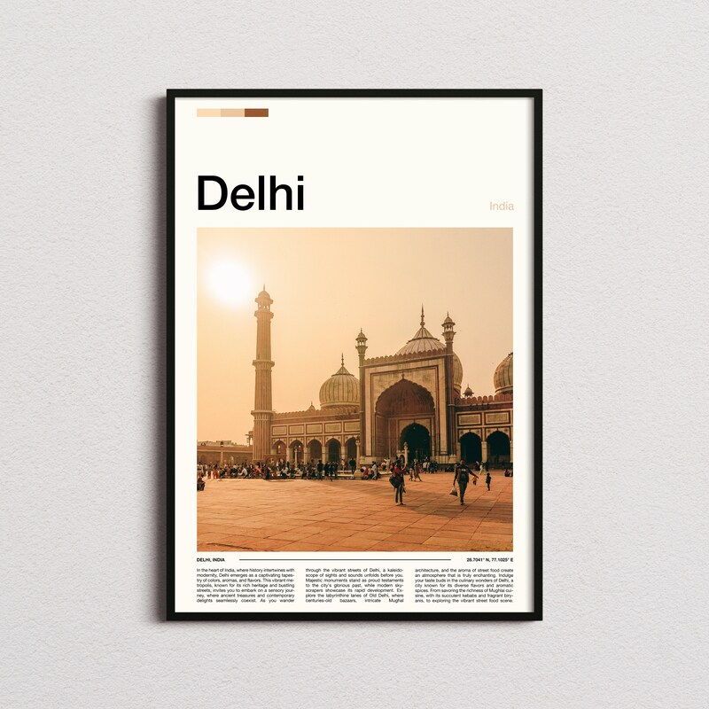 Delhi Poster - Etsy