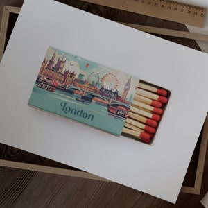 London Matchbox Print, London Print, London Poster, London Wall Art ...