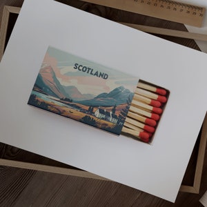 Scotland Matchbox Print, Scotland Print, Scotland Poster, Scotland Wall ...