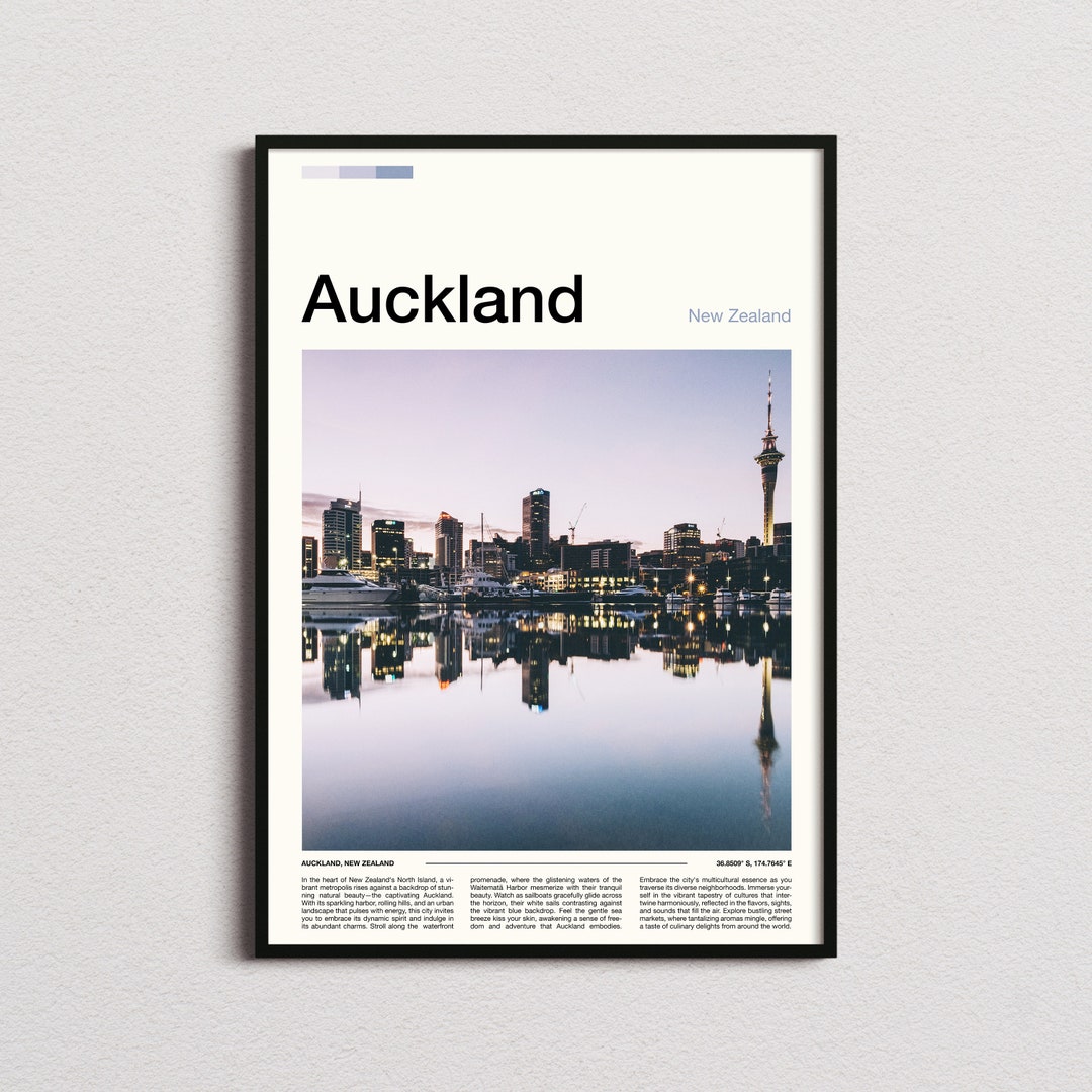 Auckland Print, Auckland Poster, Auckland Wall Art, New Zealand Art ...