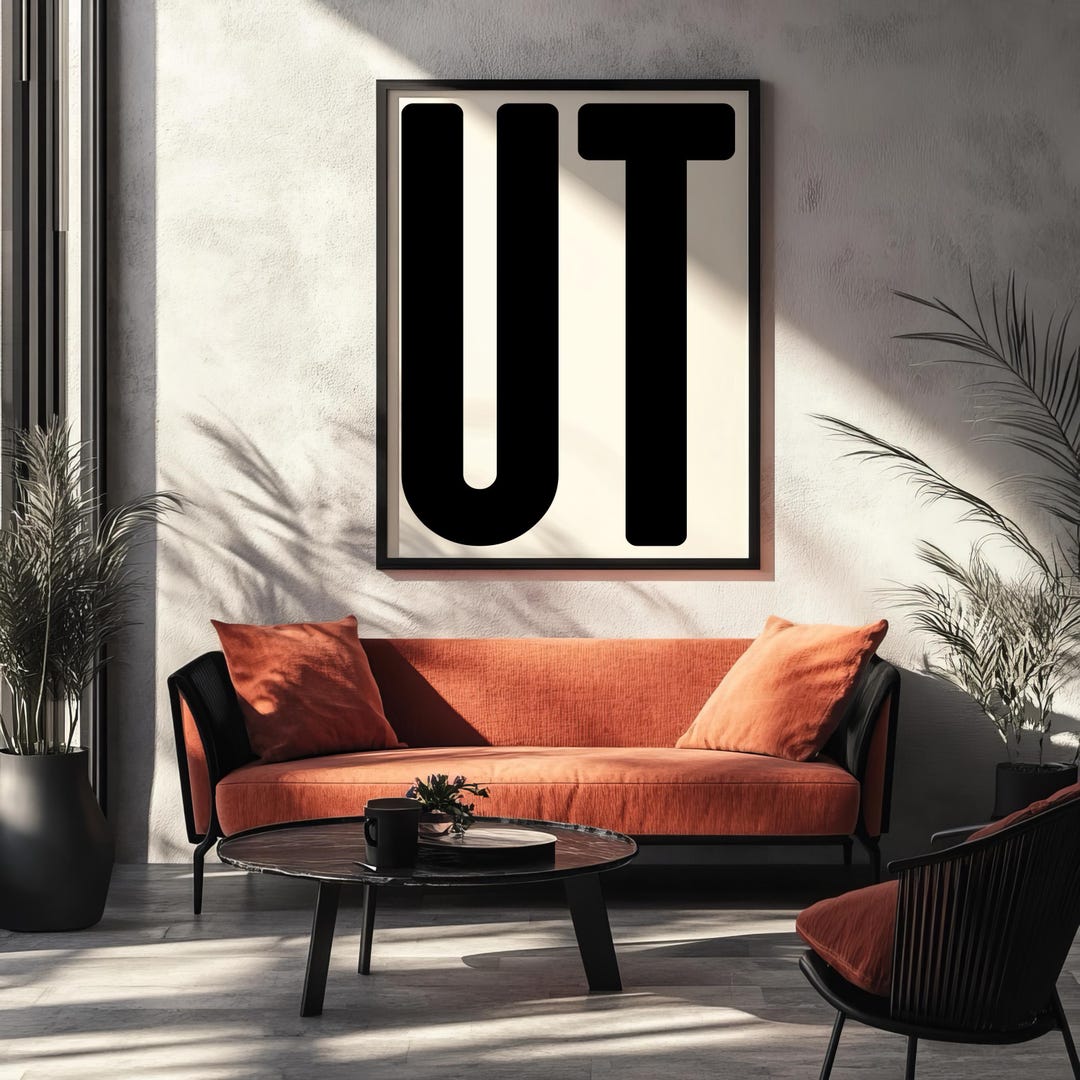 Utah Print, Utah Wall Art, Utah Poster, Utah Art Print, UT Print, UT ...