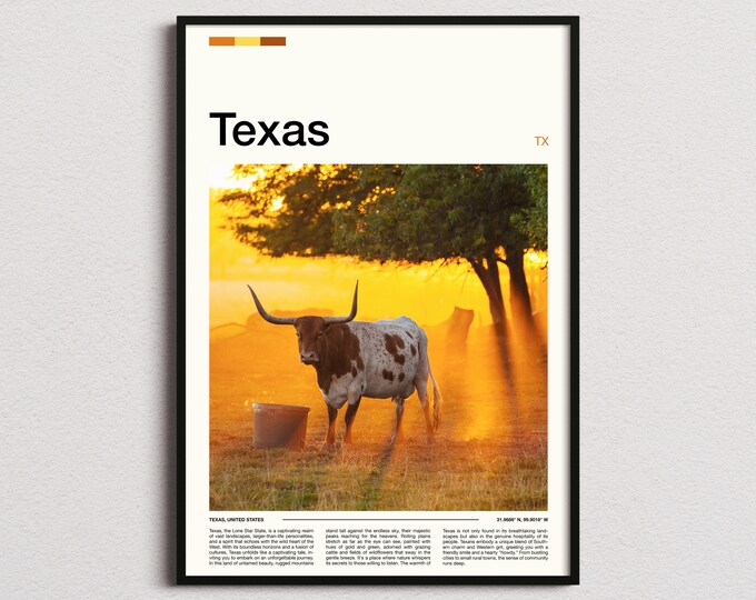 Texas Print No 1, Texas Photo Poster, Texas Travel Wall Art, Texas Map ...