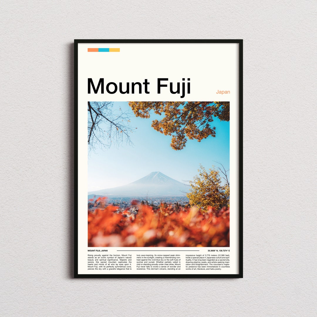 Mount Fuji Print, Mount Fuji Poster, Mount Fuji Wall Art, Japan Art ...